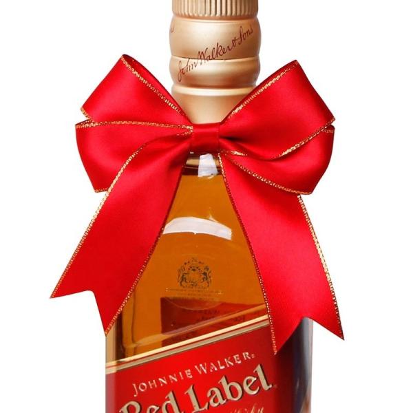 Quality Red Satin Ribbon Bow for Customized Bottle Decoration and Standard Packing in 3 for sale