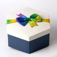 China Gift Packaging Elastic Ribbon Bow with Pre-Tied Loop and Rainbow Pattern for sale