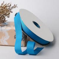 China Custom Grosgrain Ribbon 19mm in Solid Blue for Personalization for sale