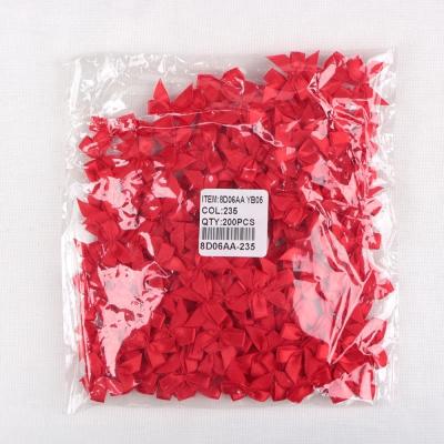 China Underwear Decoration 22*23mm Satin Ribbon Bows with Pre-made Design for sale