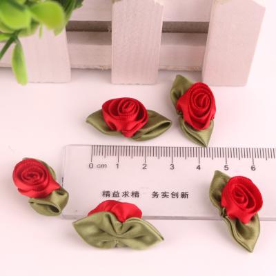 Cina Fornitura di nastri di raso riciclati Mini nastri di seta artificiale fiori per abito da sposa in vendita