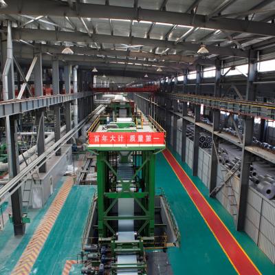 China Zink Hete Onderdompeling die Materiaalgalvalume Lijn 0.51.5mm 650mm 120000TPY galvaniseert Te koop