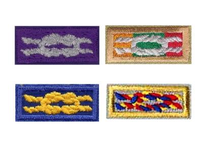 Chine Scout de garçon tissé fait sur commande Uniform Patches Hook et support de boucle à vendre