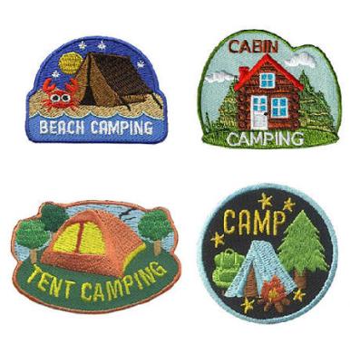 Cina Boy scout d'annata all'aperto Patches Pantone Matched di avventura 3D in vendita