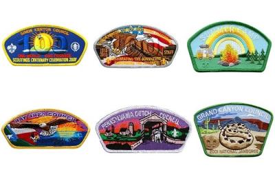 Cina boy scout Patch del ricamo 3D in vendita