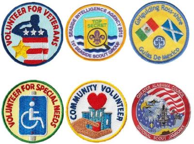 Cina boy scout Patch del ricamo 3D in vendita