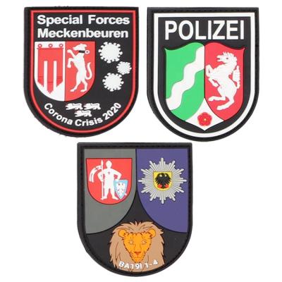 China Kundenspezifischer Polizei-einheitlicher Flecken-selbstklebender Ausweis des Baumwollfaden-3D zu verkaufen