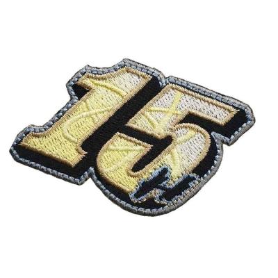 China Pantone-Farbstickerei-Sport-Team Patches With Iron On-Schutzträger zu verkaufen