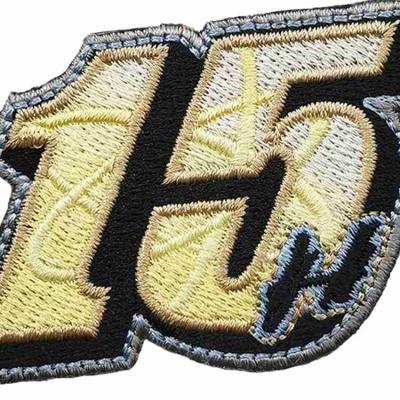 China Pantone-Farbstickerei-Sport-Team Patches With Iron On-Schutzträger zu verkaufen