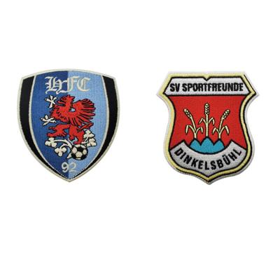 Cina Confine Logo Sports Team Patches Iron di Merrow sui trasferimenti del ricamo in vendita