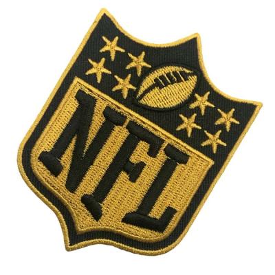 Cina Ferro liscio del NFL di rugby di struttura sulle toppe con il bordo del ricamo in vendita