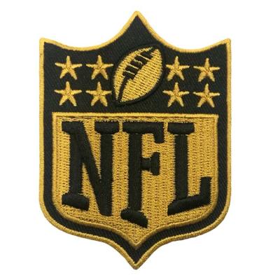 Cina Ferro liscio del NFL di rugby di struttura sulle toppe con il bordo del ricamo in vendita