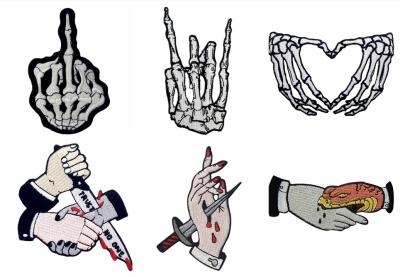 China stickte Baumwolle gesponnene Gewohnheit 120D Flecken für Kleidung zu verkaufen