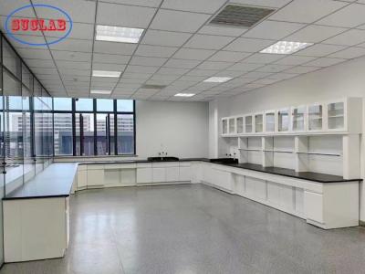 China Steel Structure Lab Tables With Embeded Cabinet In Chemistry Laboratory for sale
