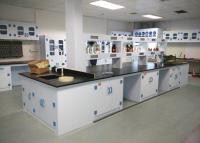 China PP Structure Anti Corrosive Lab Work Benches With Reagent Shelf for sale