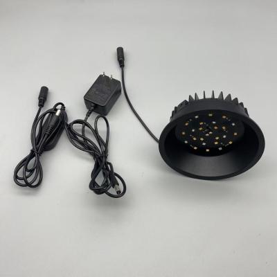 China 5W UVA UVB LED Round Light For Reptiles Birds Supports Vitamin D3 Synthesis And Calcium Metabolism for sale