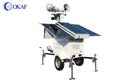 Cina 3 - 10m Mobile Sentry Security Trailer People Counting 1080P 4G GPS CCTV Surveillance Tower in vendita