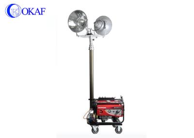 Cina piatto incastrantesi mobile pneumatico della lampada del rimorchio 8 dell'albero dell'antenna 220v con il generatore in vendita