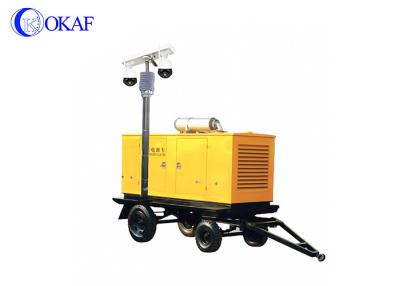 China Braking System Mobile Surveillance Trailers , Vehicle Mounted Light Tower 1920×1080P for sale