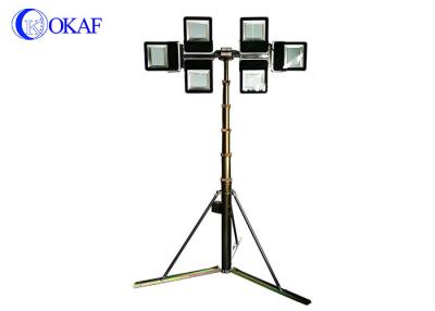 Cina 3-18M personalizzano la lega di alluminio manuale dell'albero dell'antenna telescopica con una luce di 6 100W LED in vendita