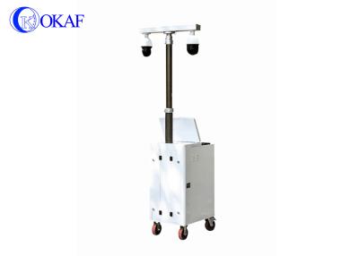 China 360 Degree Mobile Sentry Surveillance Trailers Solar Trailer Mounted Light Towers for sale