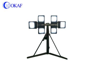 Cina 3-18M personalizzano la lega di alluminio manuale dell'albero dell'antenna telescopica con una luce di 6 100W LED in vendita