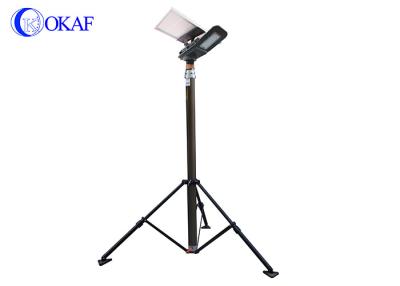 Iluminación solar portátil del palo neumático de la antena telescópica del vehículo de la aleación de aluminio