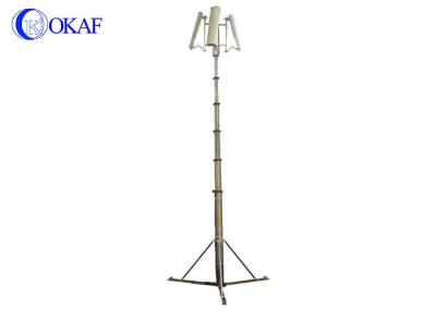 China High Strength Aluminum Alloy Telescopic Mast Pole Pneumatic Antenna Pole Customized for sale