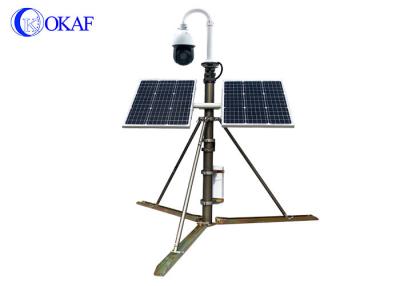 China Manual Lifting CCTV Aluminum Telescopic Mast 2.0 Megapixel 1920*1080P With Tripod for sale