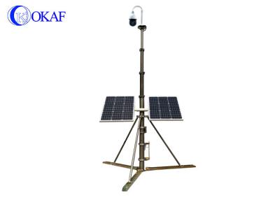 China Manual Lifting CCTV Aluminum Telescopic Mast 2.0 Megapixel 1920*1080P With Tripod for sale