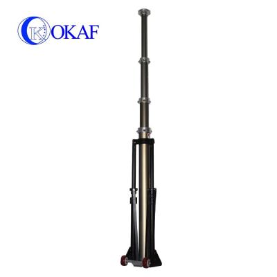 Cina Albero pneumatico di alluminio dell'antenna telescopica 120N di 4.2M 5.7M in vendita