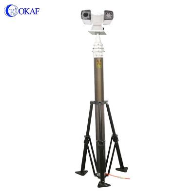Cina Albero pneumatico di alluminio dell'antenna telescopica 120N di 4.2M 5.7M in vendita