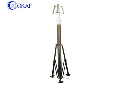 China Portable Lightweight Telescopic Mast Tripod 5.7m 5.8m Hydraulic for sale