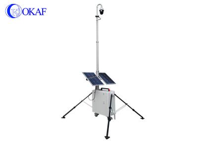 China Outdoor Emergency Surveillance Solar Mobile Sentry CCTV PTZ Camera Tower for sale