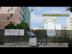 400Ah CCTV PTZ Camera Security Surveillance Trailer 1920*1080P Mobile Sentry