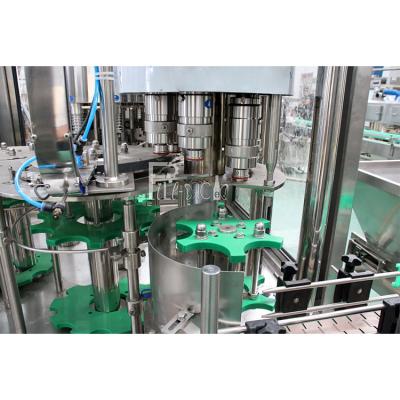 China Automatic 4 In 1 Juice Filling Machine PET Bottles Monoblock Pulp Fruit Granule for sale