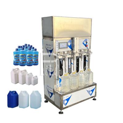 China Semi Automatic Juice Filling Machine Linear Liquid Plastic Bottles Mineral Water zu verkaufen