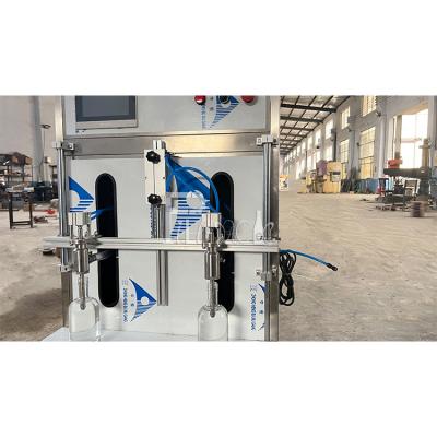 China Semi Automatic Juice Filling Machine Linear Liquid Plastic Bottles Mineral Water zu verkaufen