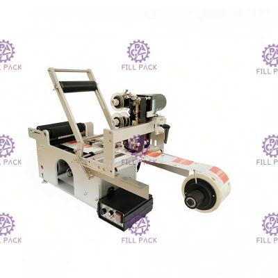 China Semi automatic Bottle Labeling Machine for sticker labels with date coding printer for sale