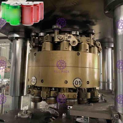 China Automatic 2 in 1 Can Filling Line Carbonated Drink Can Filler And Sealer Machine for sale