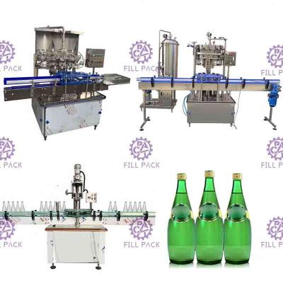 China 1500BPH Automatic Carbonated Drink Filling Machine 2L Glass Bottle Aluminum Cap Beverage Line for sale