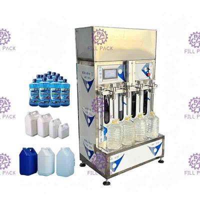 China Semi Automatic Juice Filling Machine Linear Liquid Plastic Bottles Mineral Water for sale