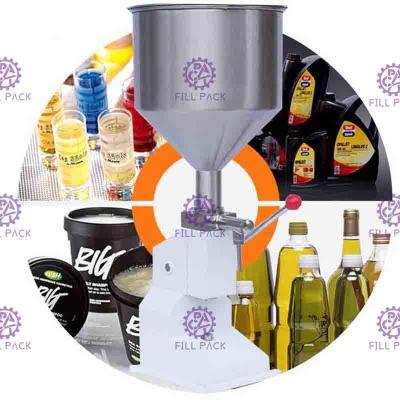 China ​​10L Hand Pressing Manual Filling Machine 5.5KW ​Quantitatively Liquids Filling for sale