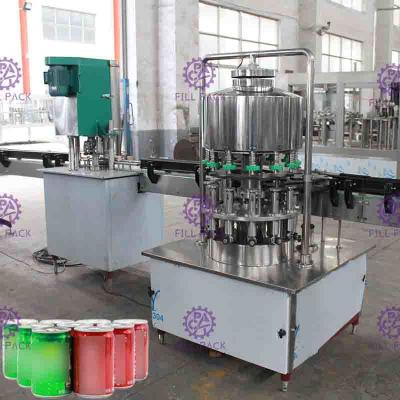 China Sparkling Water PET Can Filling Line Industrial Linear Filling Machine for sale