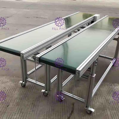 China SUS201  Linear PVC Bottle Conveyor Belt Low Friction With Speed Motor for sale