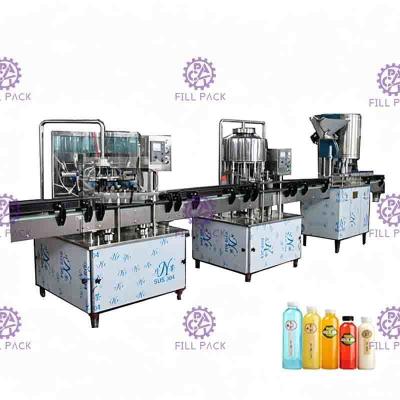China 2000BPH Non Soda Soft Drink Filling Line , Rinsing Filling Capping Machine for sale