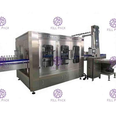 China Glass Bottle Filling Machine PLC Control Vinegar Production Line 40 Head for sale
