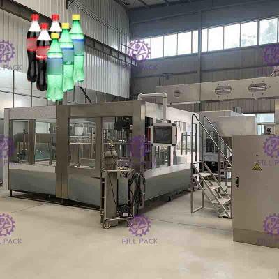 China 15Kw Auto Soft Drink Bottling Equipment 3-in-1 Washing Filling Capping Machine for sale