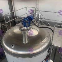 China 2000L Single Layer Mixing Tank with 1.1KW Motor for Soft Drink Processing Line - 20-93 RPM Speed Range for sale