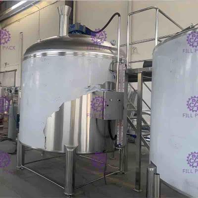 China 2000L single layer tank for Soft Drink Processing Line building with speed adjustable motor for sale